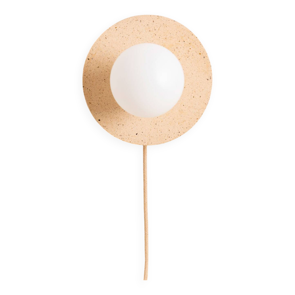 Applique alba en béton beige | Selency