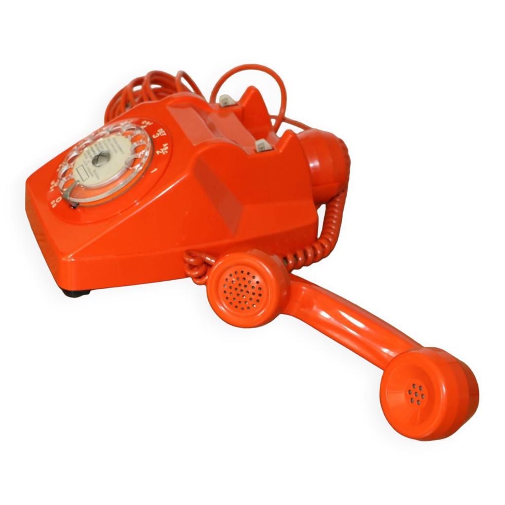Téléphone Socotel S63 orange 1976 | Selency
