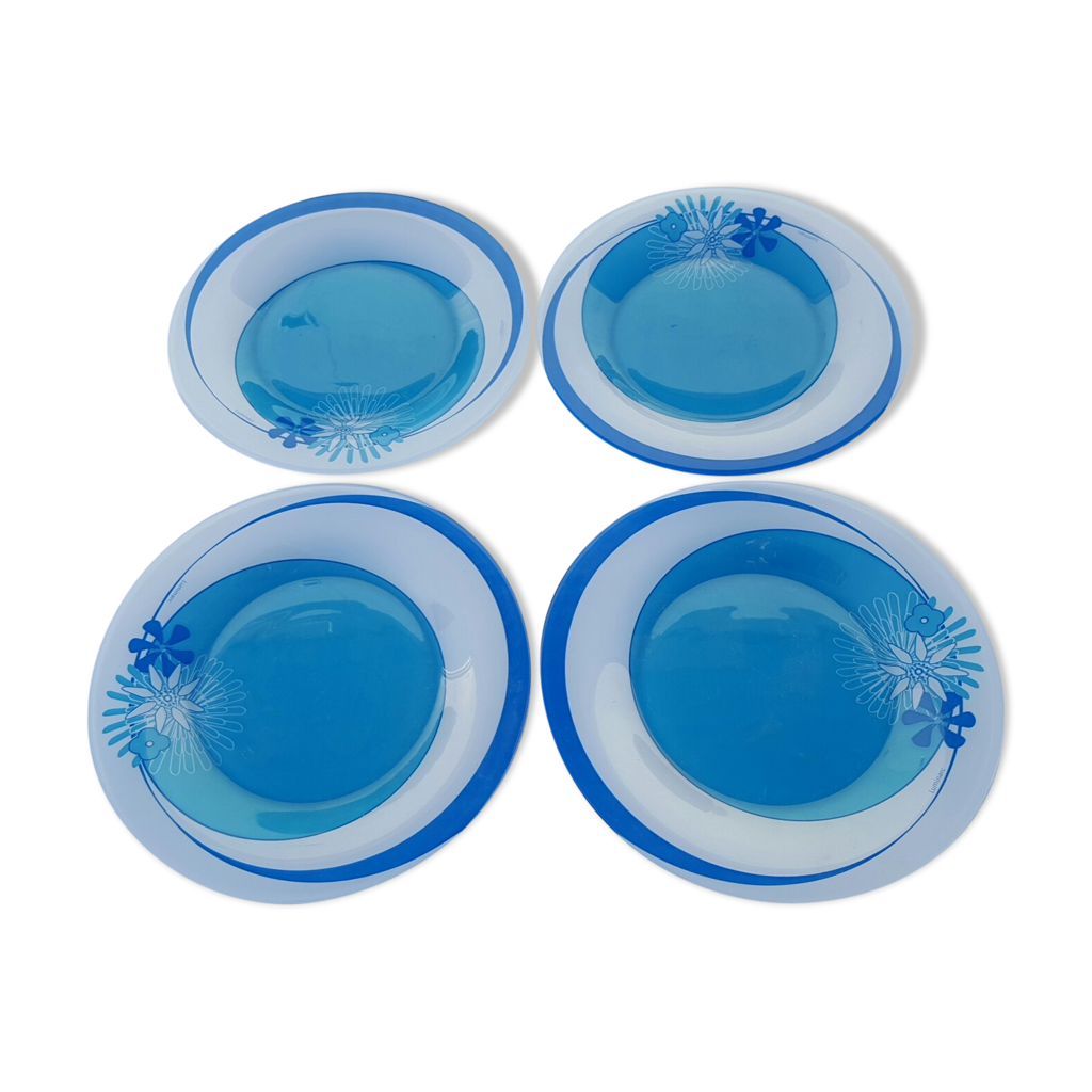 Ensemble de 4 assiettes vintage Luminarc | Selency
