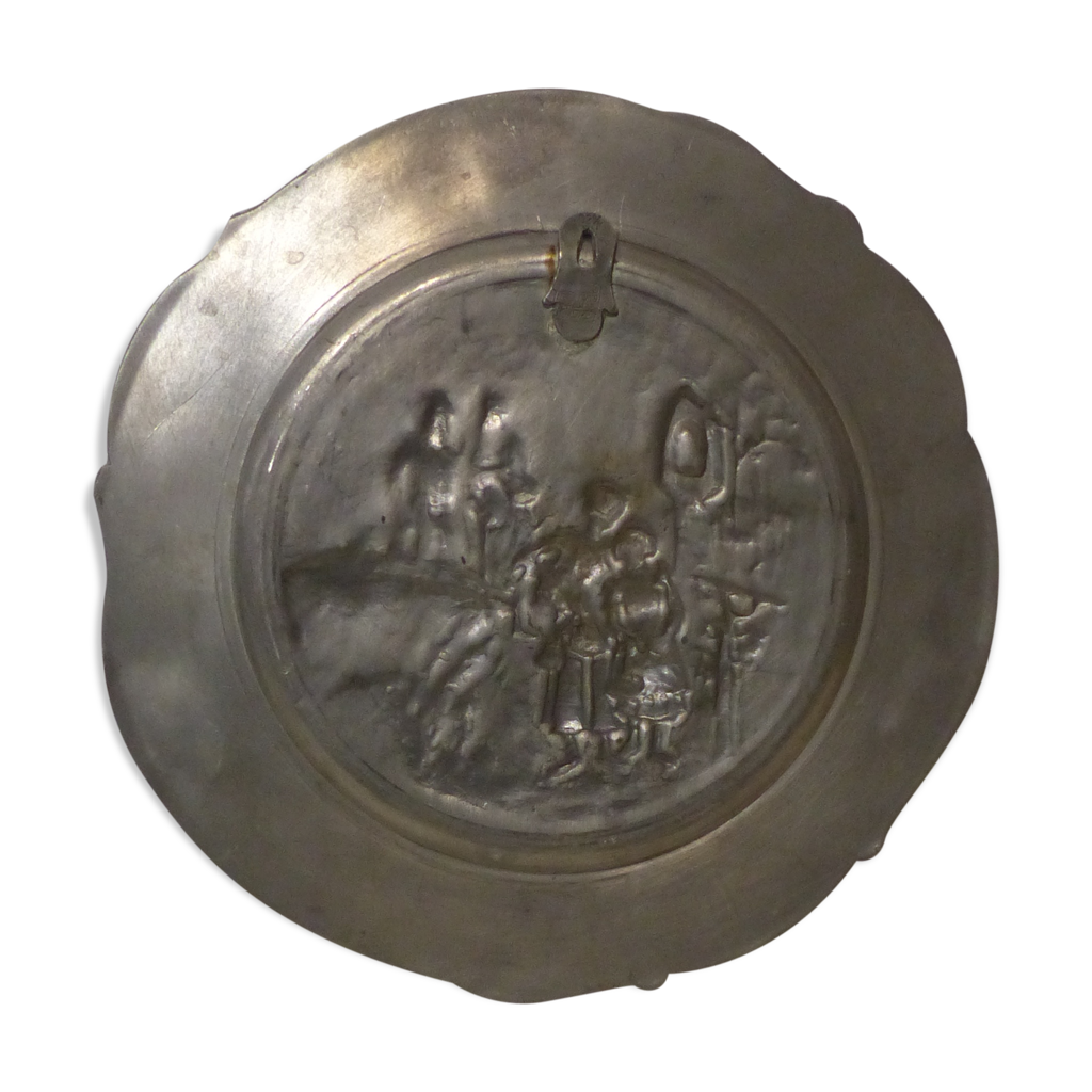 Ancienne assiette étain | Selency