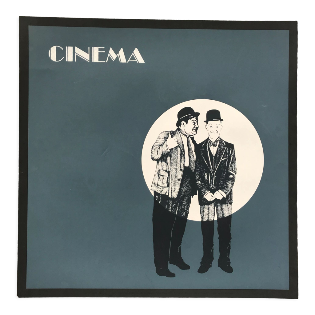 Sérigraphie originale italienne, Laurel et Hardy, 1987 (Grand format ...
