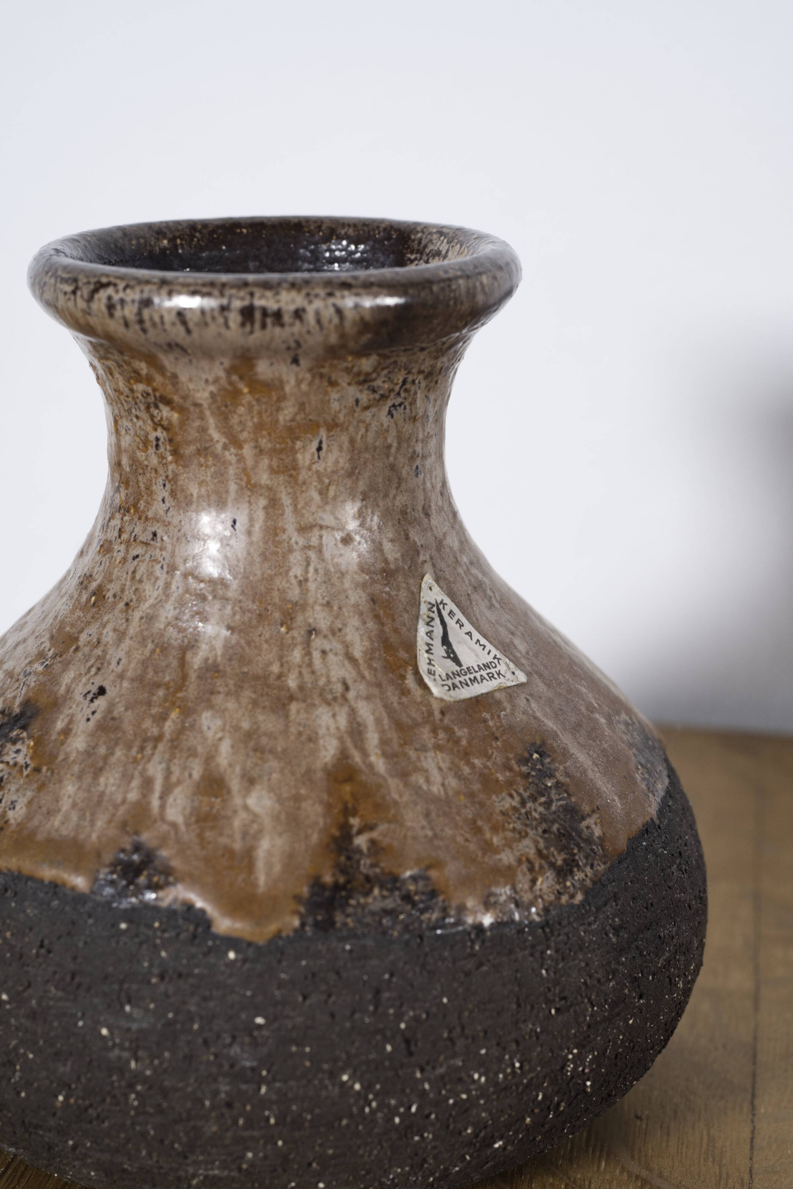 Petit vase en céramique, Lehmann Keramik, Danemark 1960 | Selency