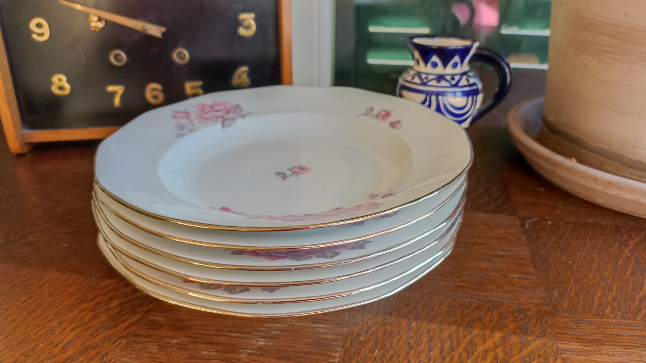 6 assiettes Massé et Surget en porcelaine de Mehun-sur-Yèvre | Selency