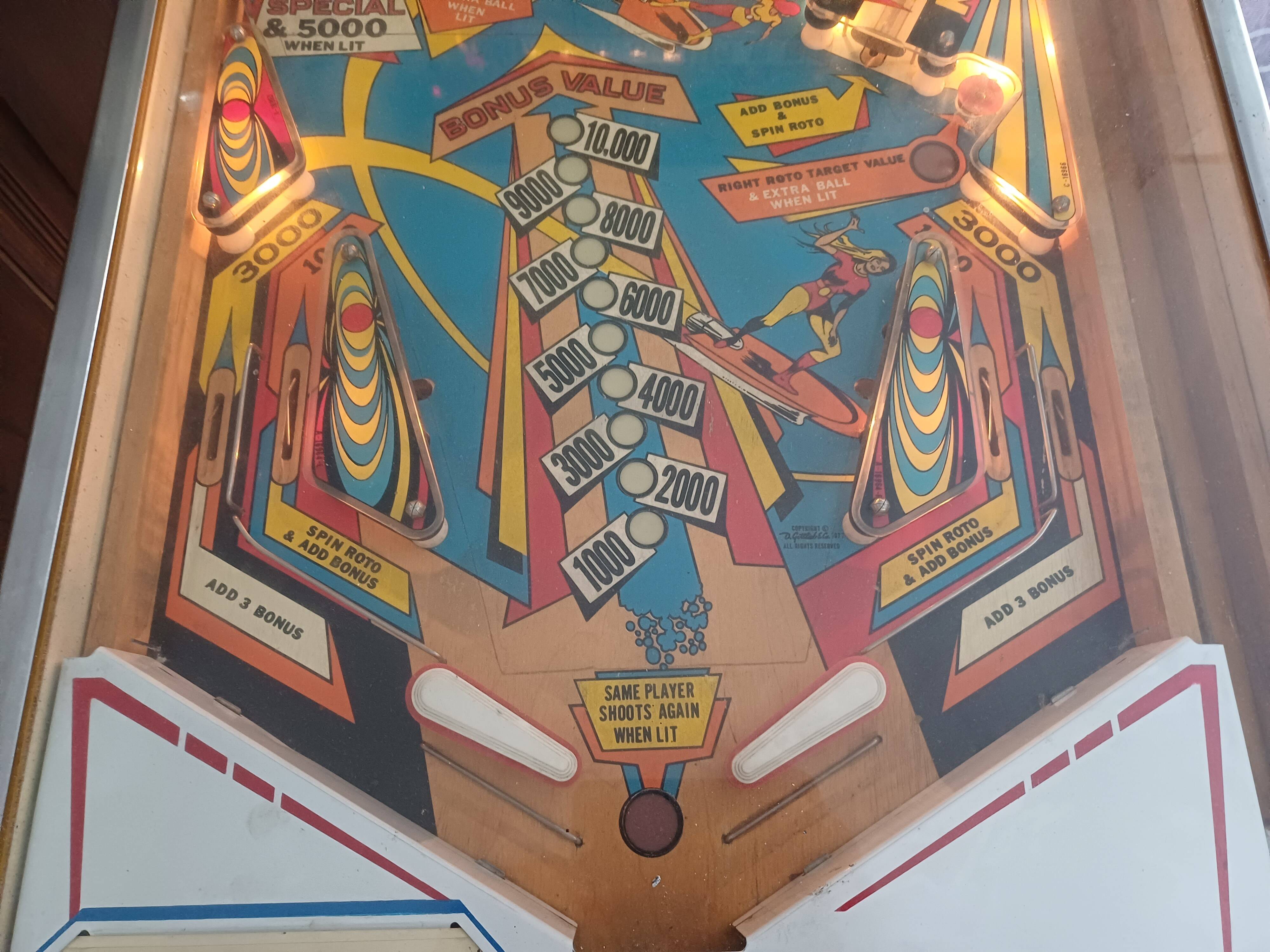 Flipper Gottlieb Jet Spin 1977 | Selency
