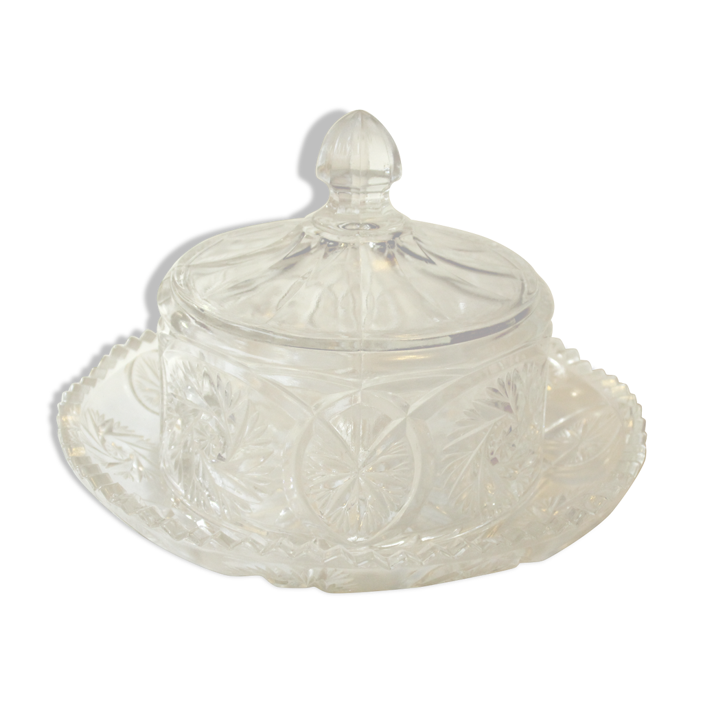 cloche-de-fromage-art-d-co-plat-de-beurre-en-verre-cristal-de-plomb