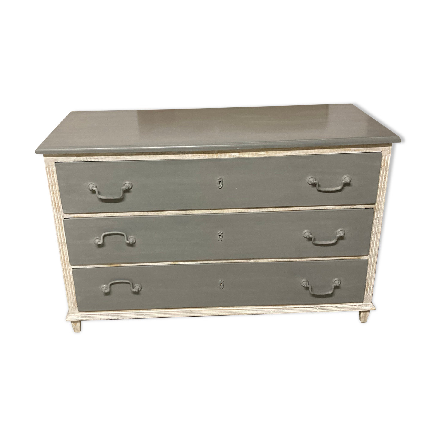 Commode blanc d’ivoire grise | Selency