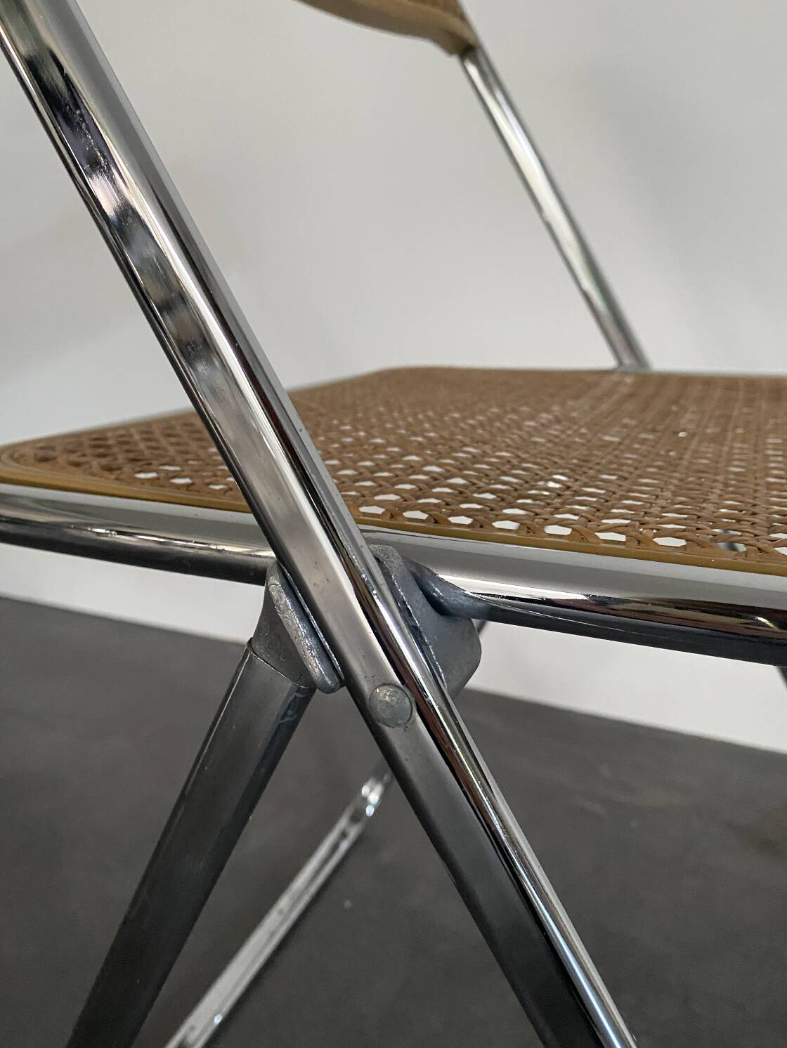 Chaise pliante cannage vintage | Selency