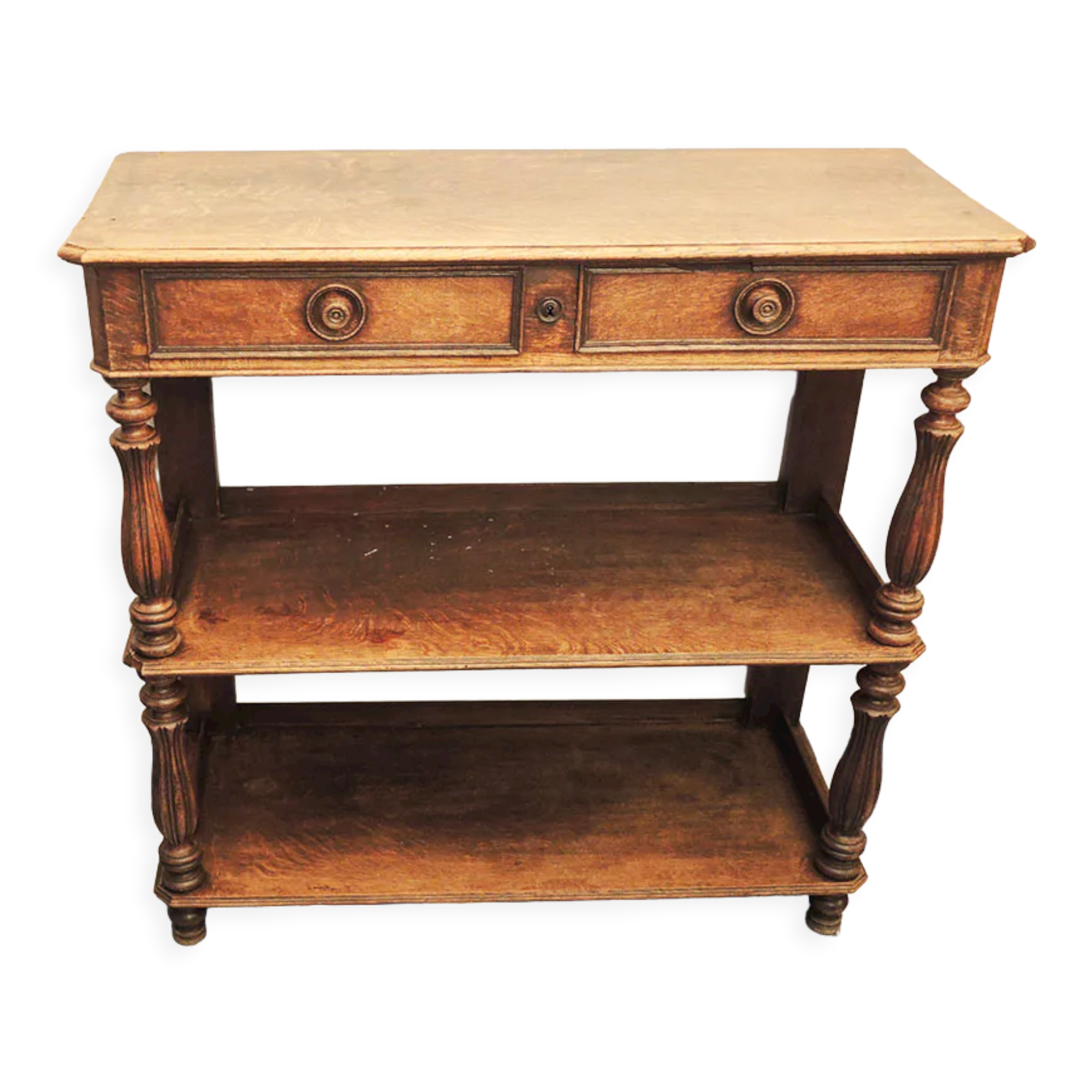 Ancienne console en bois massif | Selency