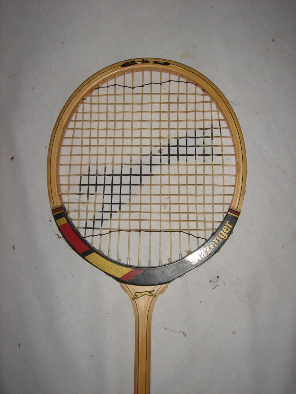 Ancienne raquette de squash en bois Slazenger Phantom de 1970 | Selency