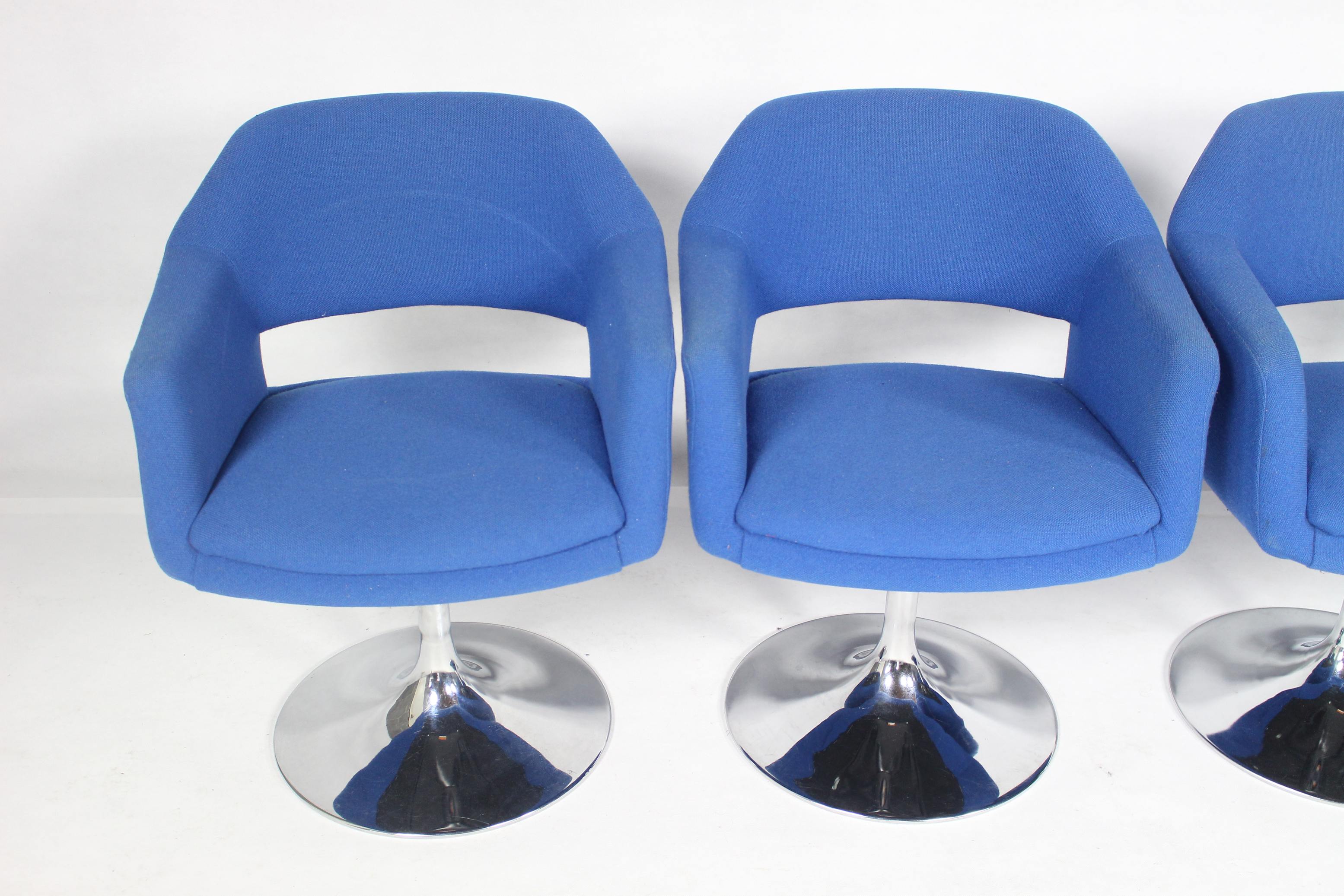 Set of 5 Vintage Largo Swivel Chairs Borje Johanson from Johanson ...