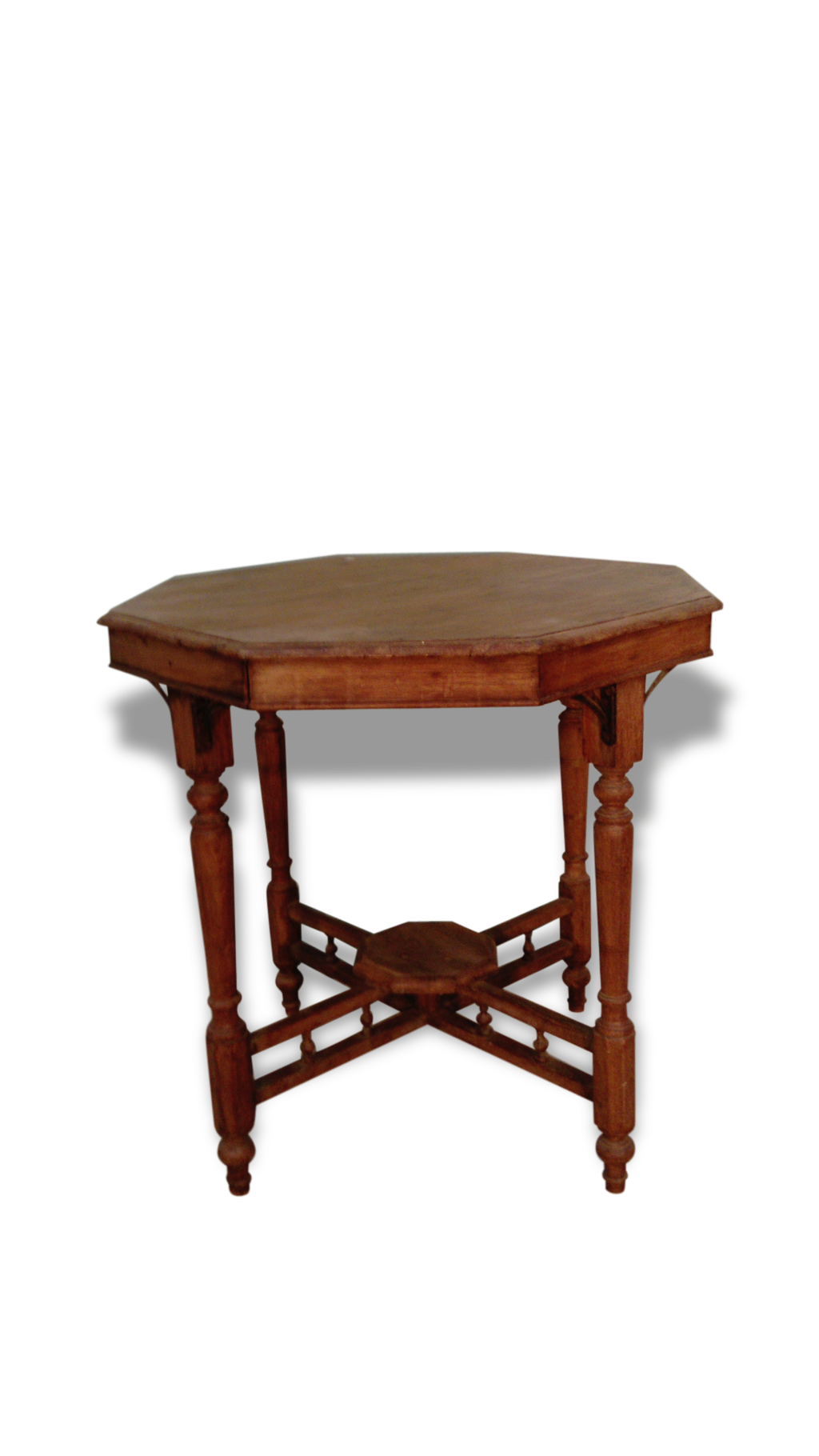 Table à jeu octogonale en teck. | Selency