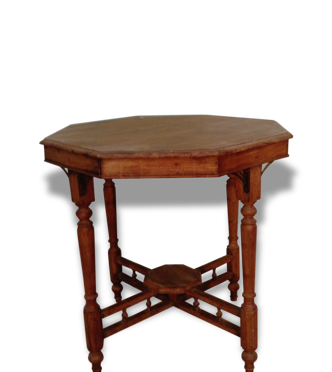 Table à jeu octogonale en teck. | Selency