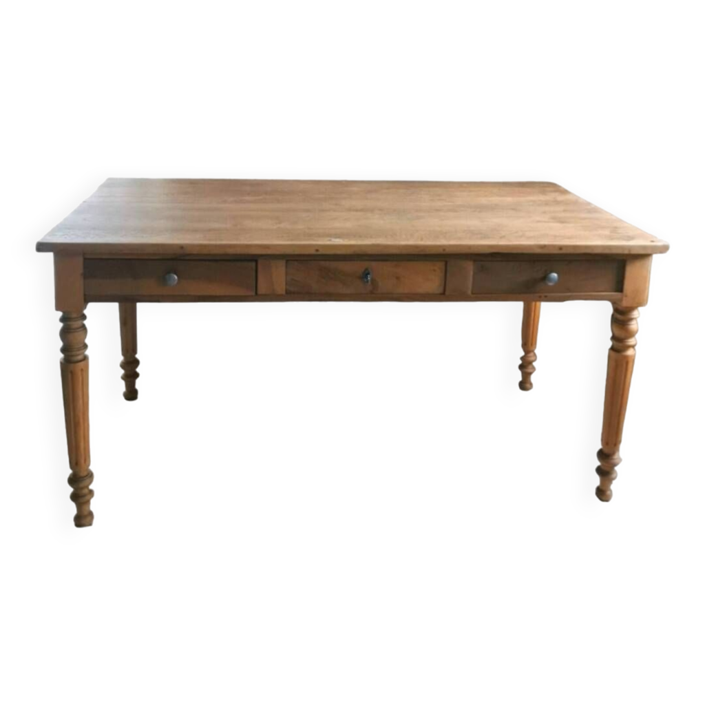 Table ou bureau style Louis Philippe restauré | Selency