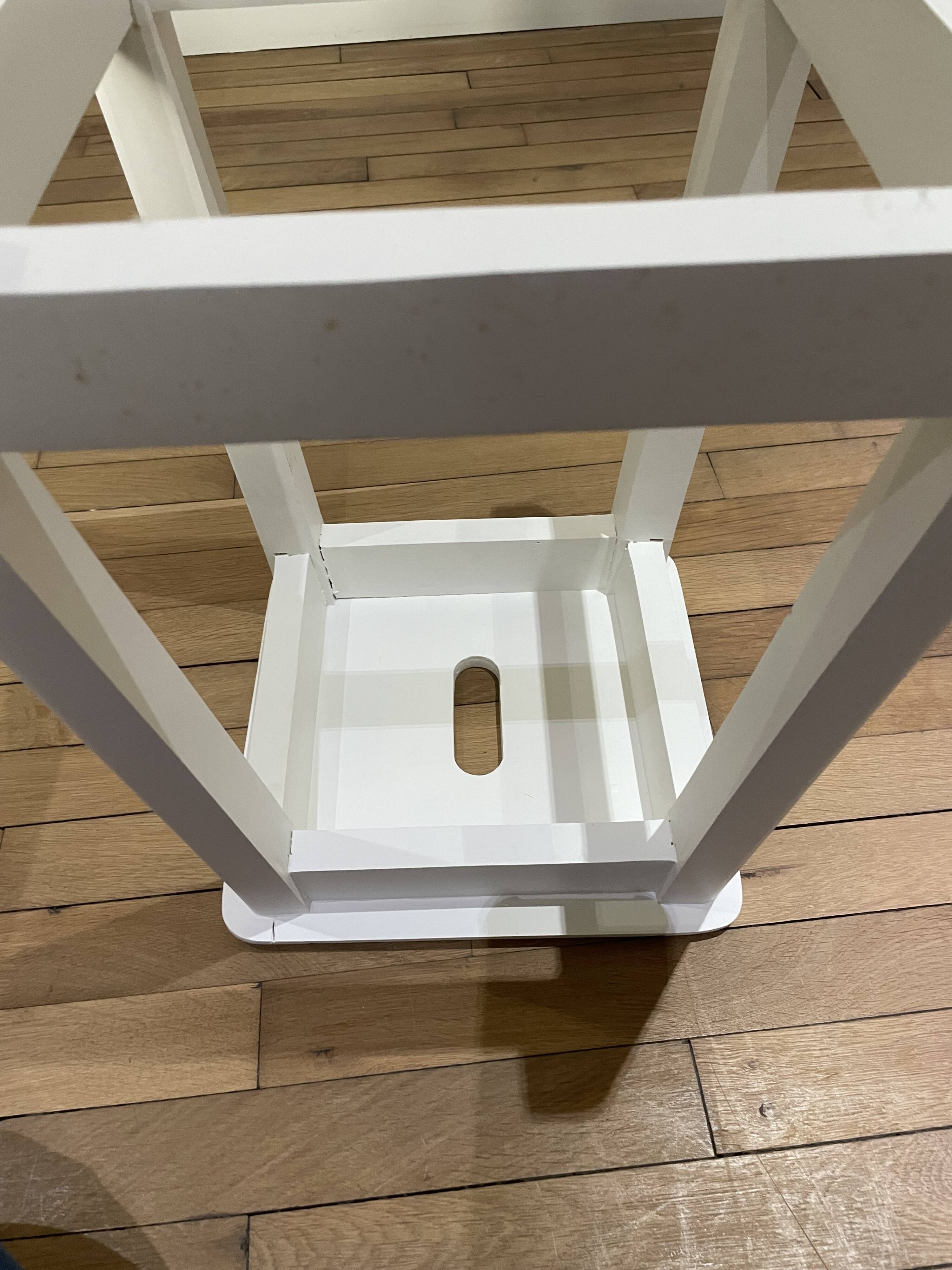 Tabouret vintage en bois peint | Selency