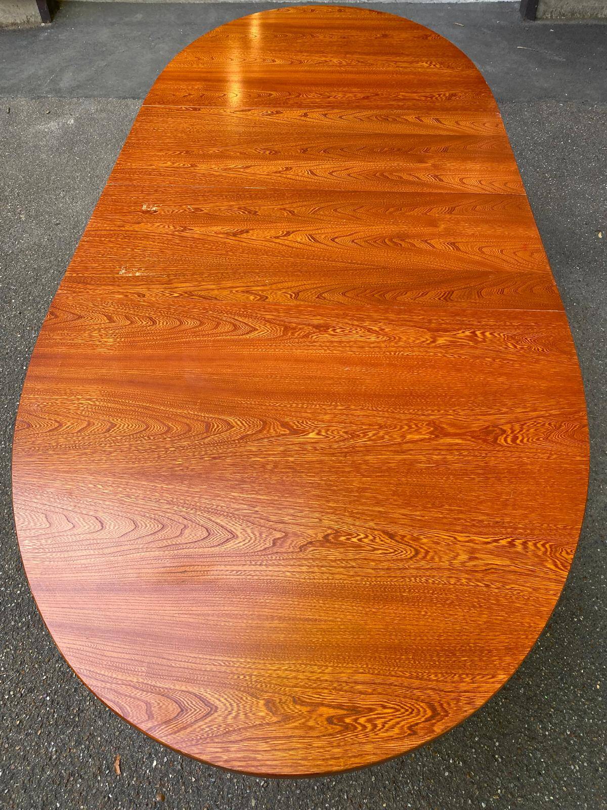 Table scandinave ovale extensible Baumann teck 240cm 1980 | Selency