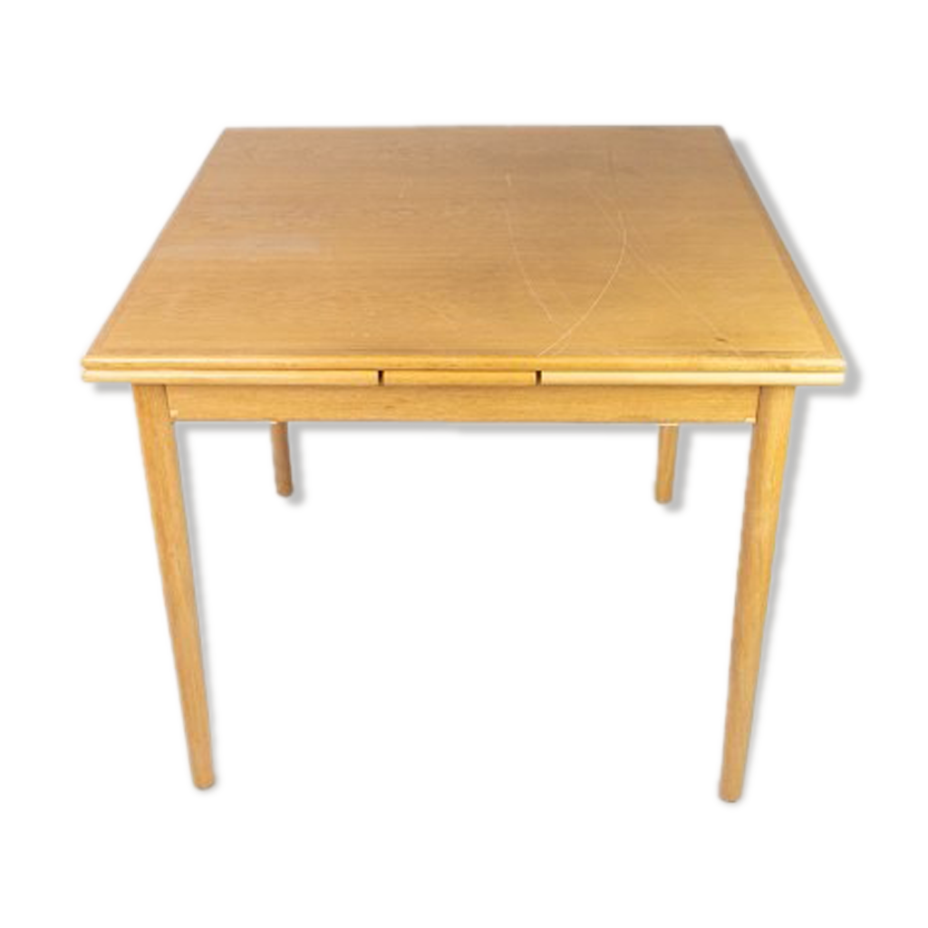 Table à manger extensible en chêne 60s | Selency