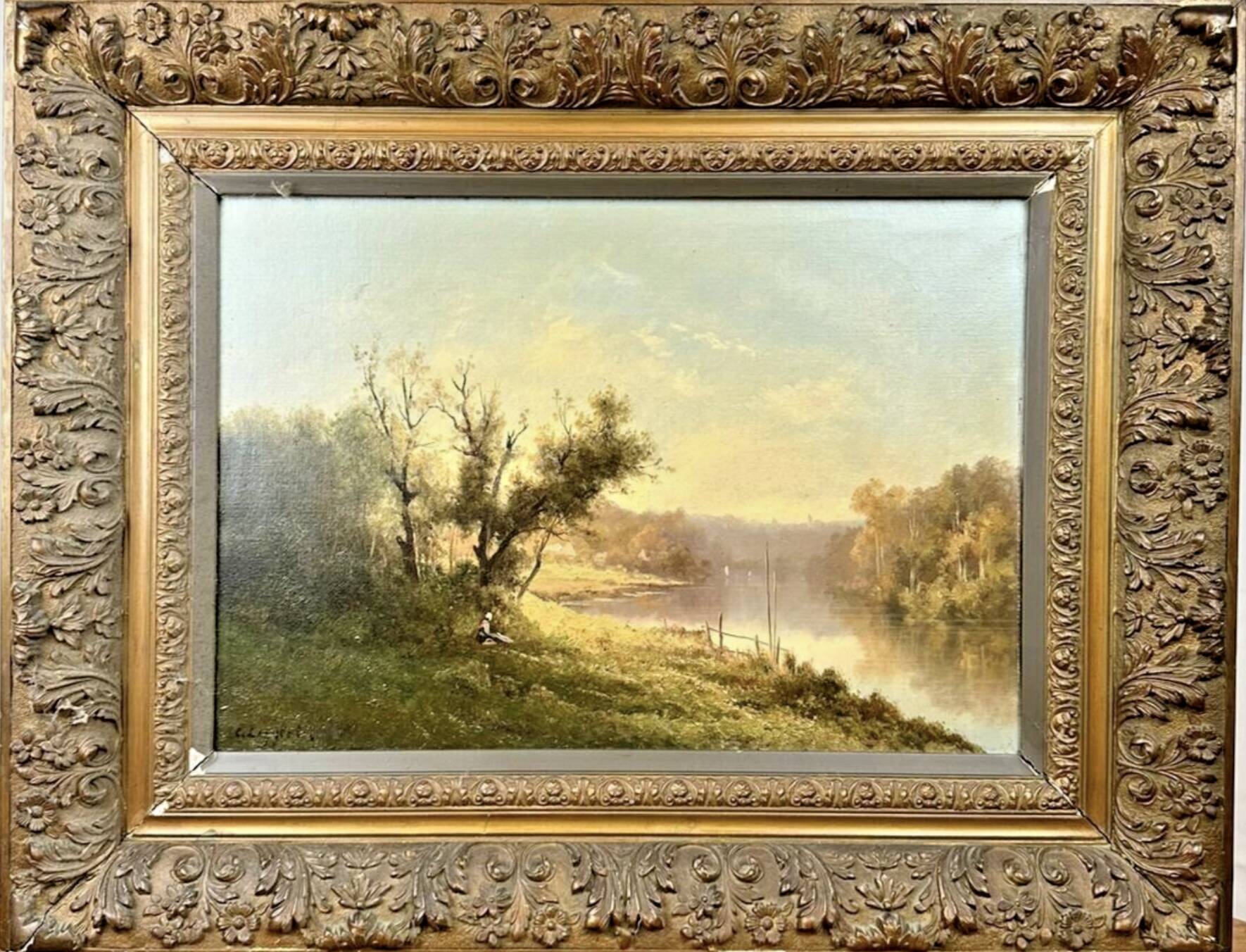 Huile sur toile charles antoine a. lenglet (1791-1855) | Selency