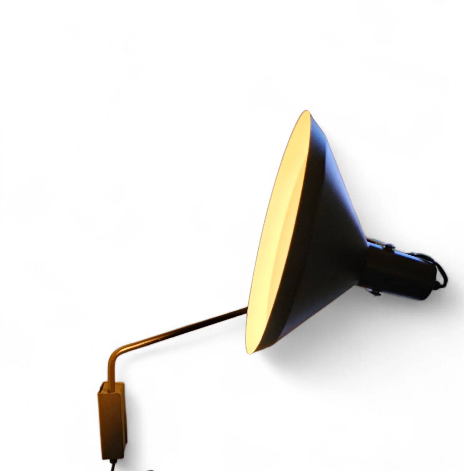 Applique murale articulée en métal / Lampe trombone / Hoogervorst pour ...