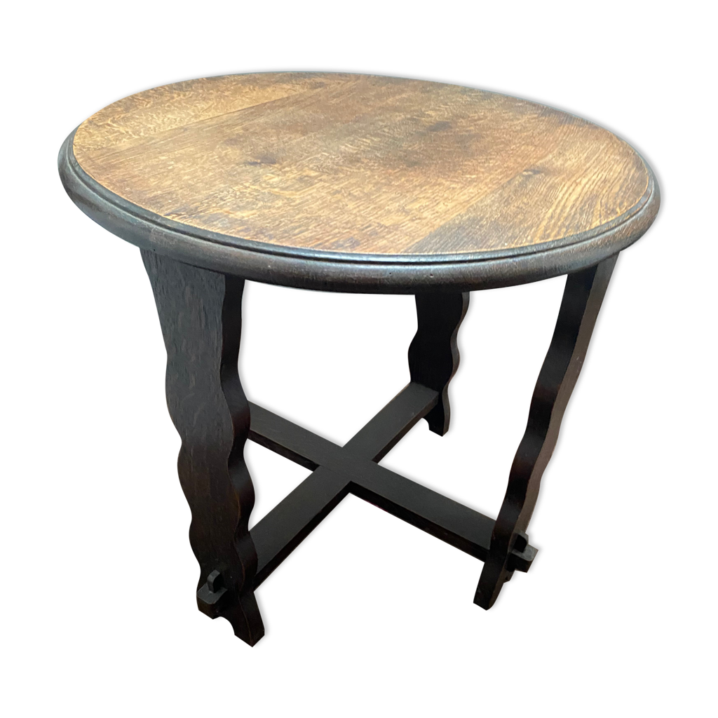 Table basse ronde en bois | Selency