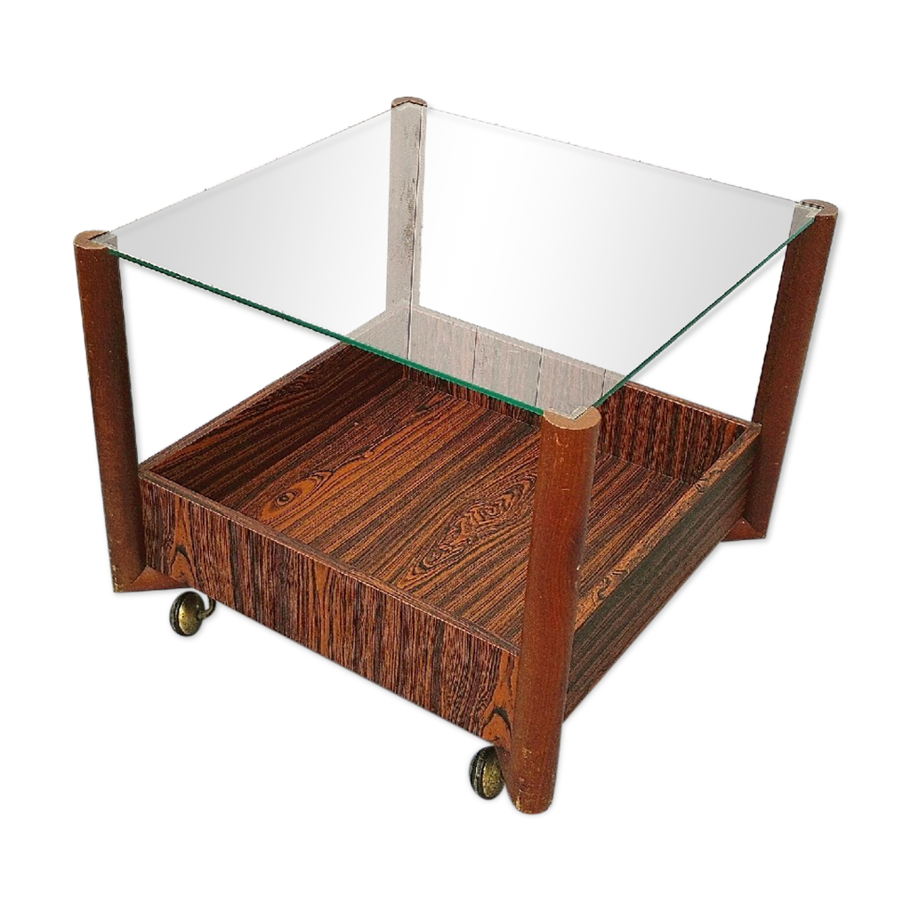 Table basse à roulette design vintage | Selency