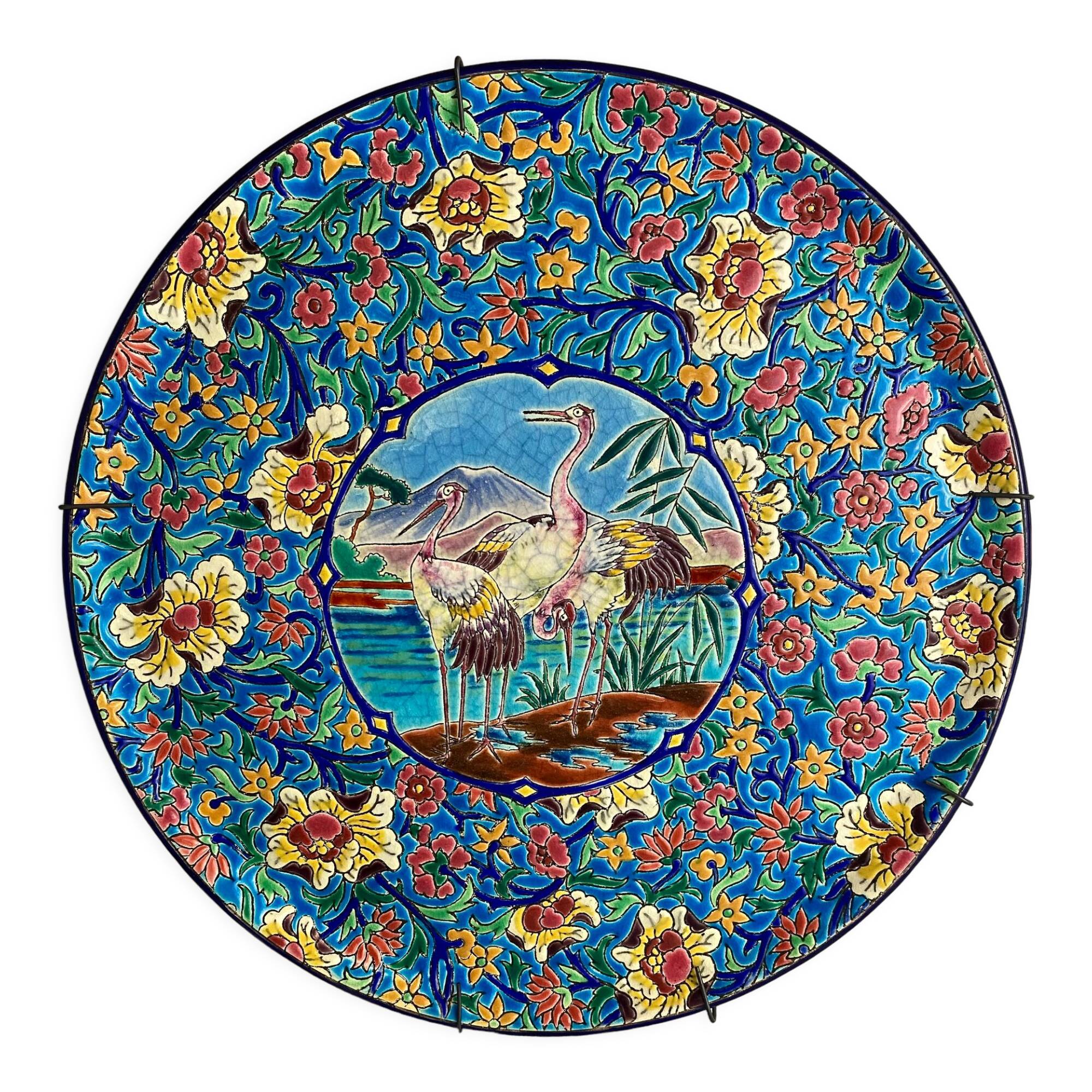 Plat Longwy ancien de L’époque Coloniale | Selency