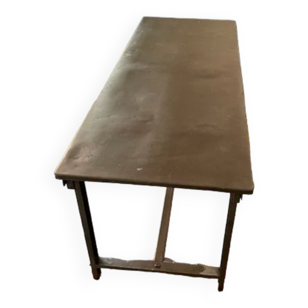 Table pliable militaire française en acier | Selency