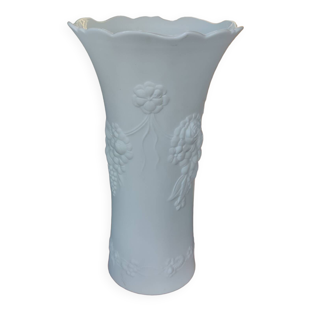 Ancien grand vase en porcelaine biscuit kaiser germany | Selency