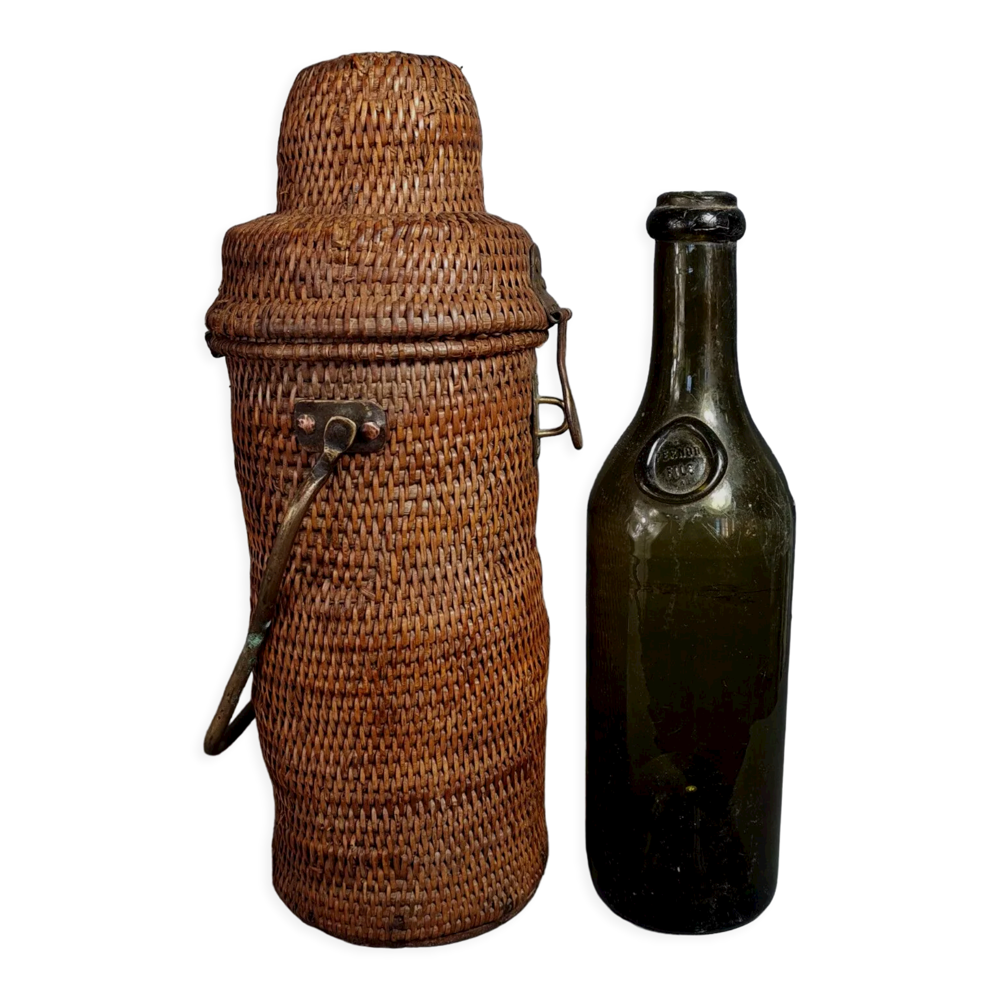 Ancienne bouteille absinthe ou pastis Pernod fils Vintage SB | Selency