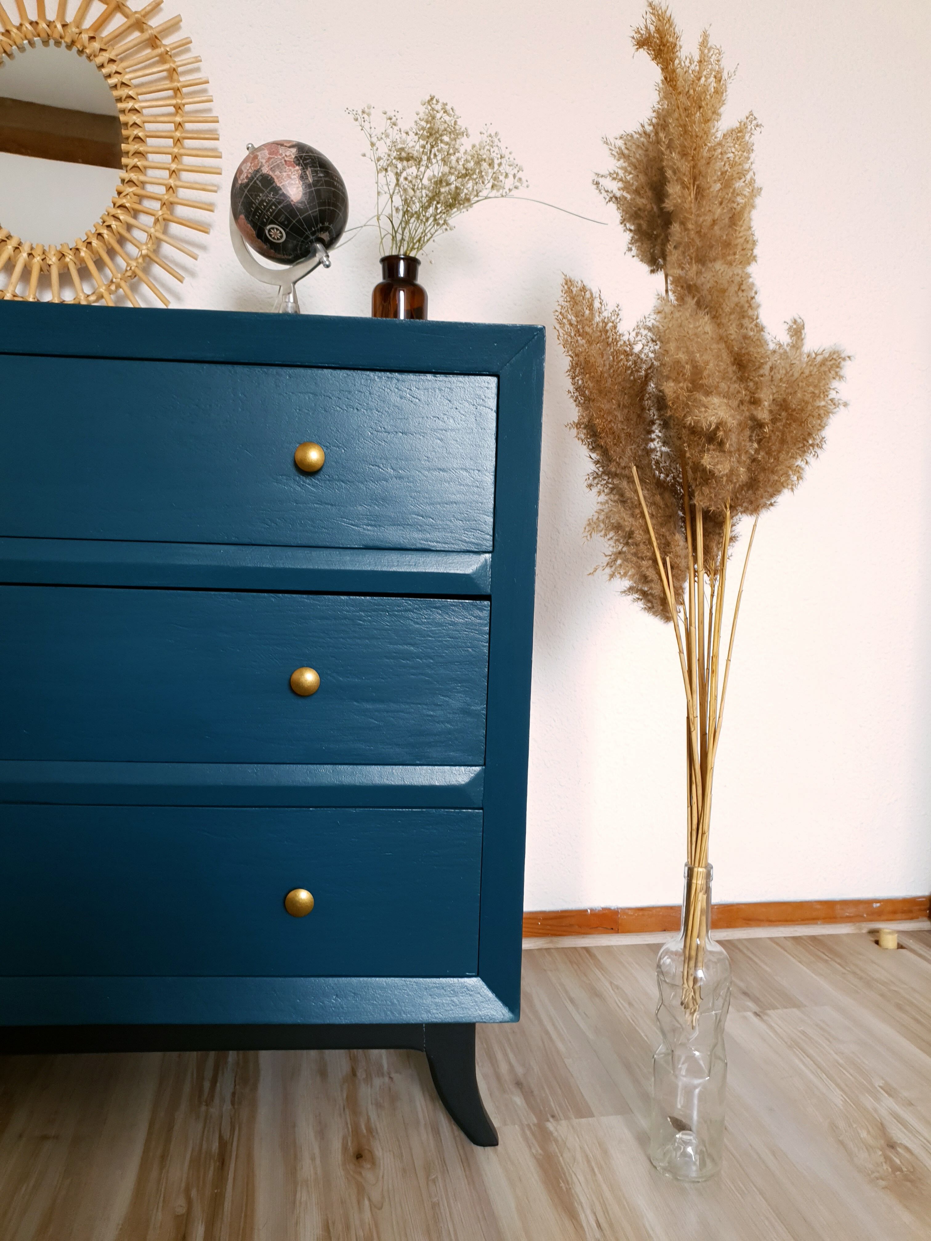 Commode bleu pétrole | Selency