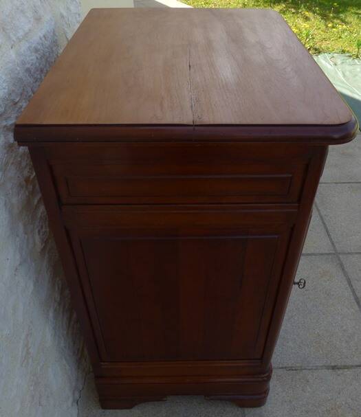 Grand confiturier en bois massif meriser un tiroir de fabrication à l’ancienne et une porte ...