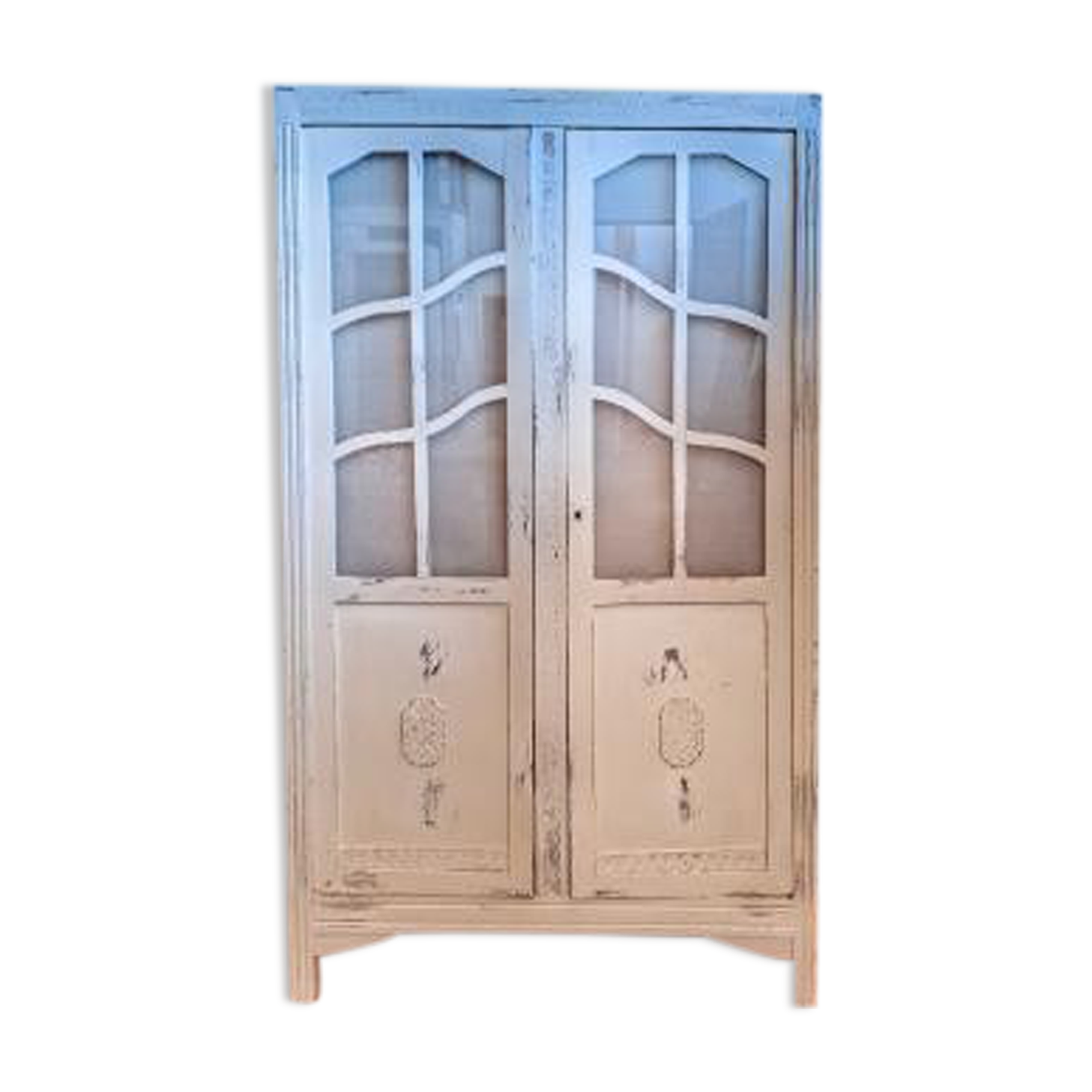 Armoire parisienne vitrée art deco | Selency