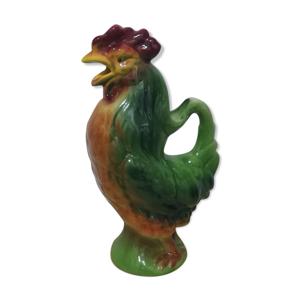 Pichet coq en barbotine de Saint Clément | Selency