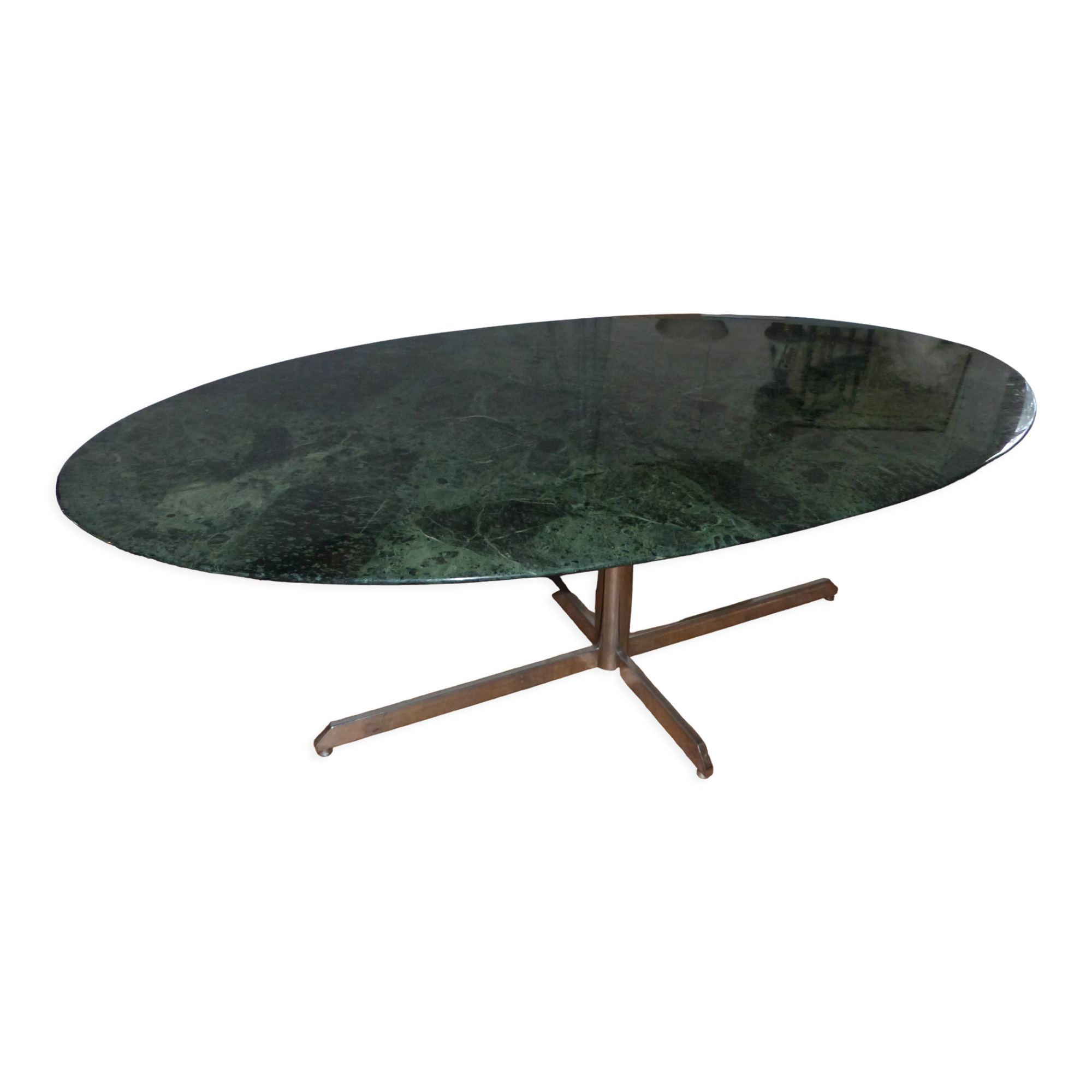 Table ovale plateau marbre Roche Bobois | Selency