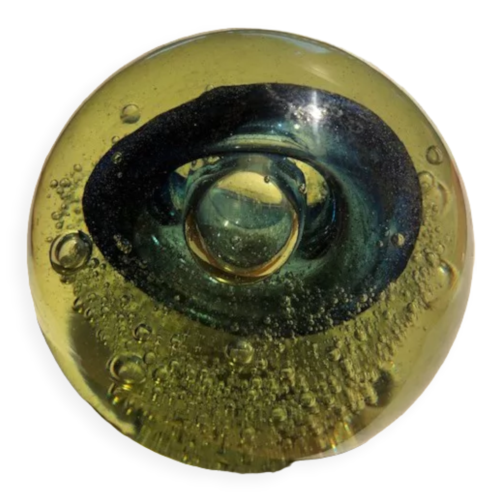 Boule sulfure signée verrerie de Biot | Selency