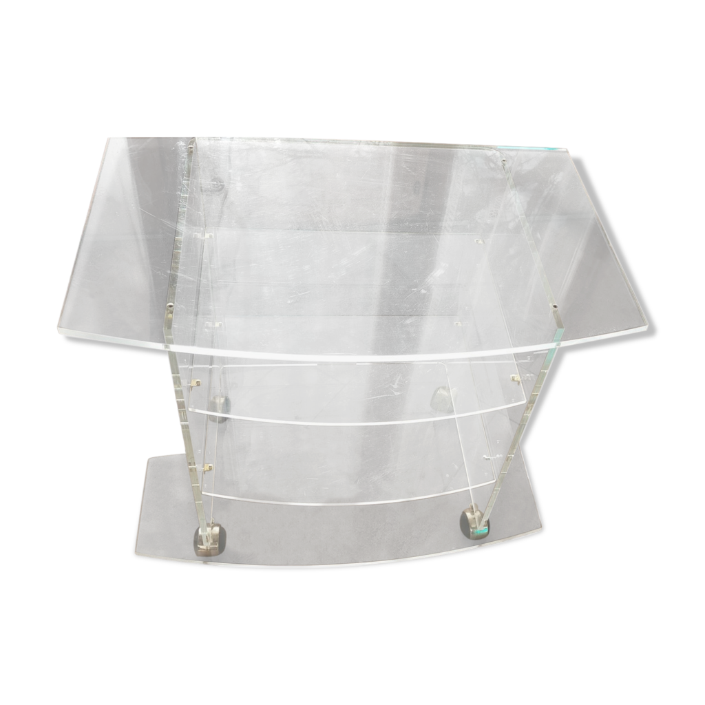 Meuble TV en plexiglass David Lange les invisibles du marais | Selency