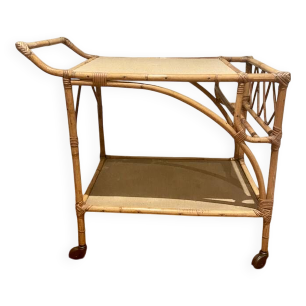 table roulante rotin | Selency