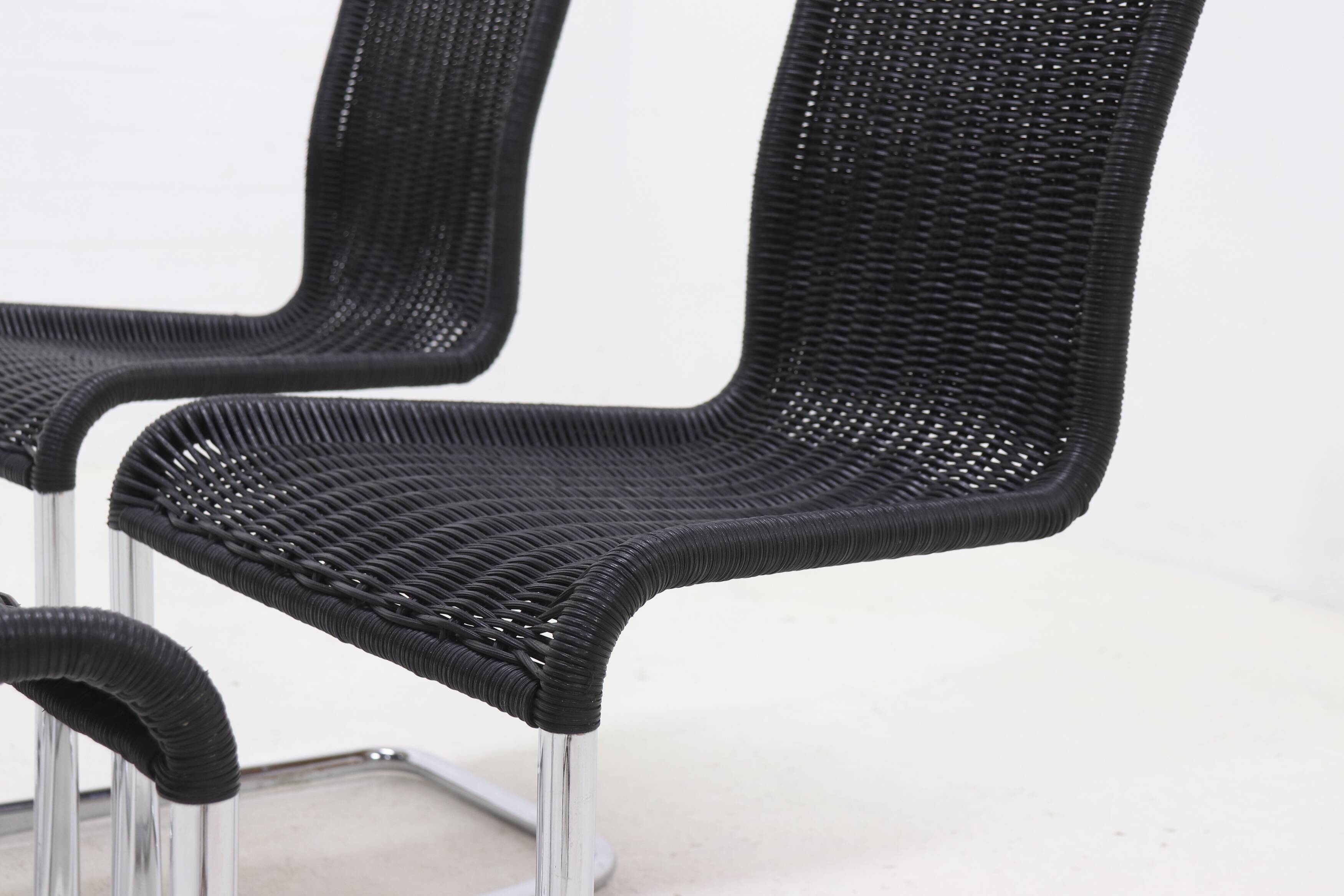 Ensemble de 4 chaises de salle à manger B20 par Axel Bruchhäuser pour Tecta 1980 | Selency