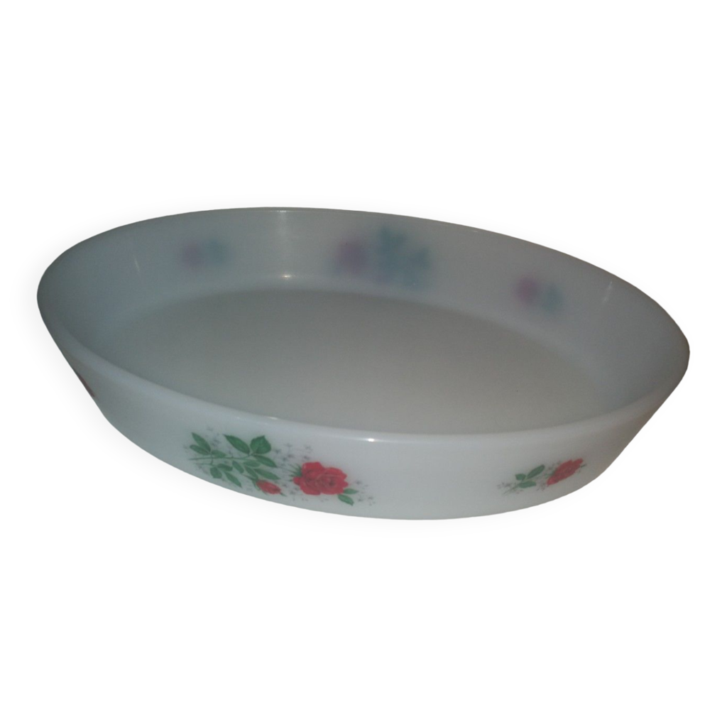 Plat à four ovale Arcopal vintage 70's | Selency