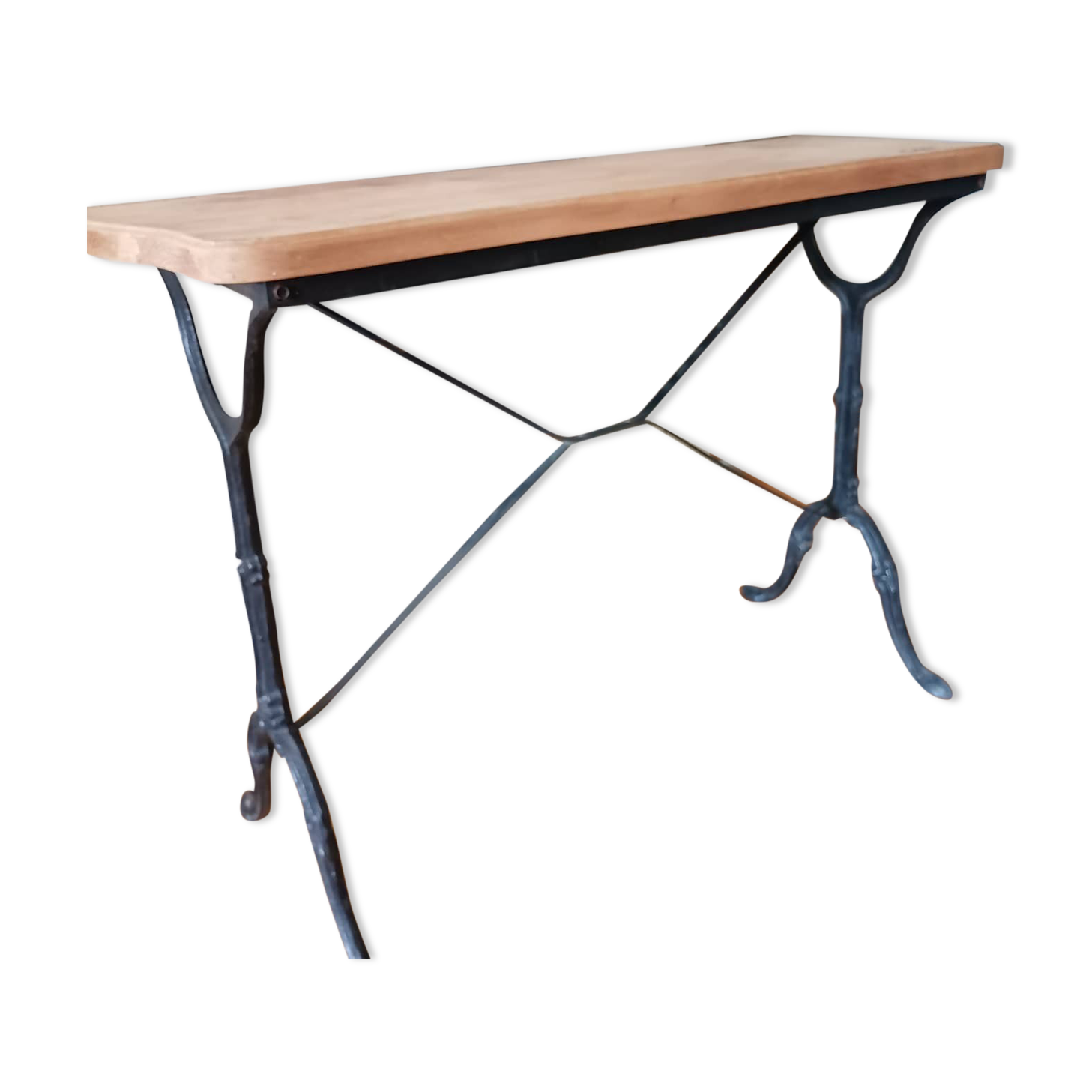 Console bois et fer forgé | Selency