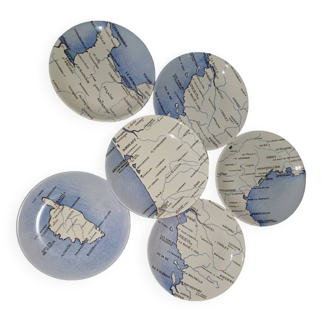 Assiettes Côtes de France Colette gueden pour Primavera | Selency