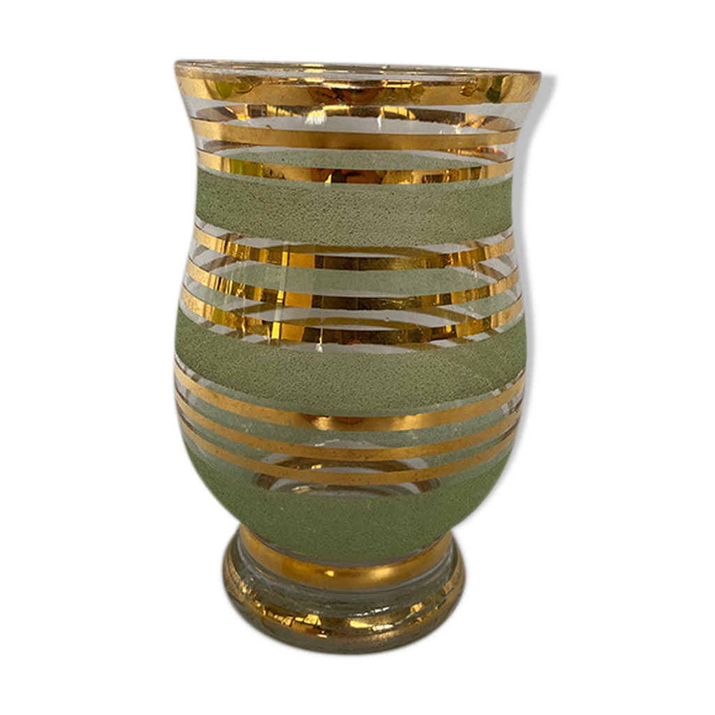 Vase doré et vert | Selency