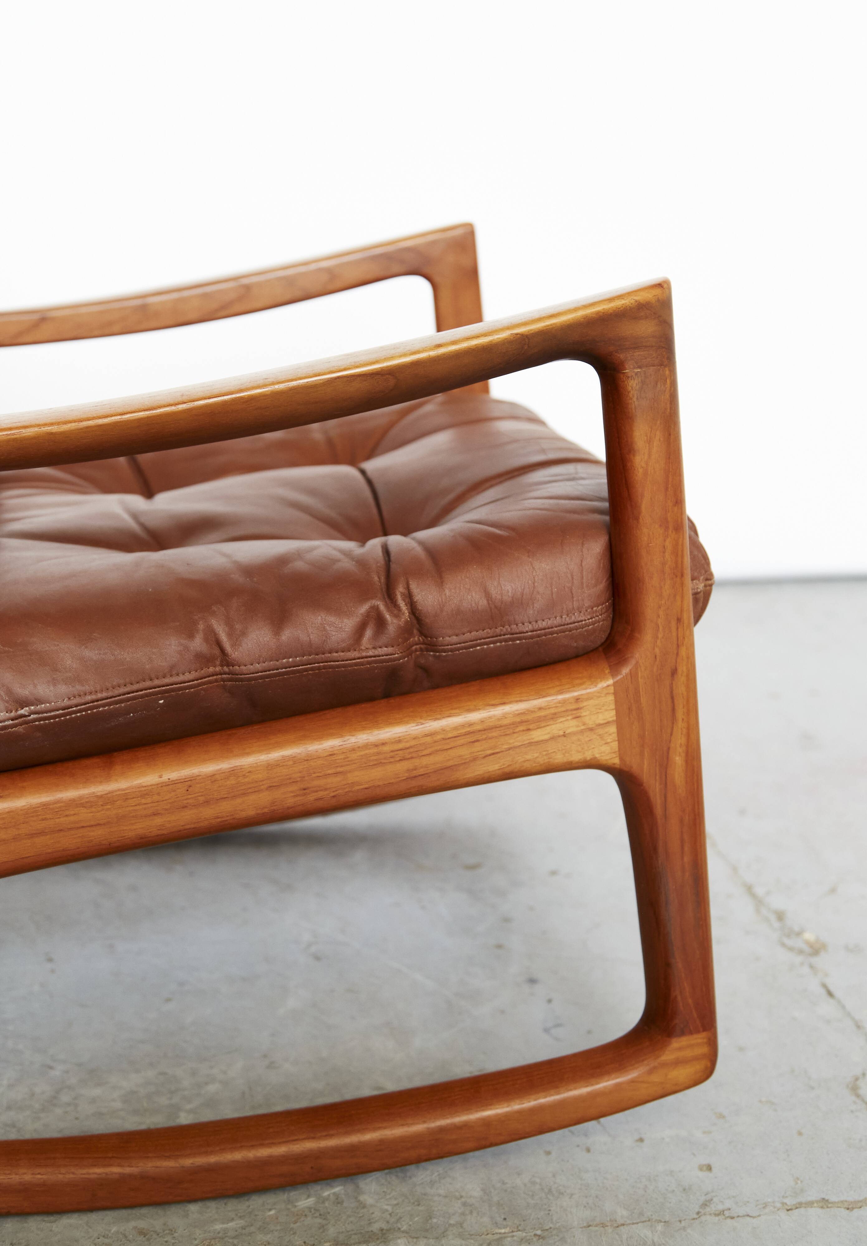 Mid-Century Senator Rocking Chair by Ole Wanscher for CADO | Selency