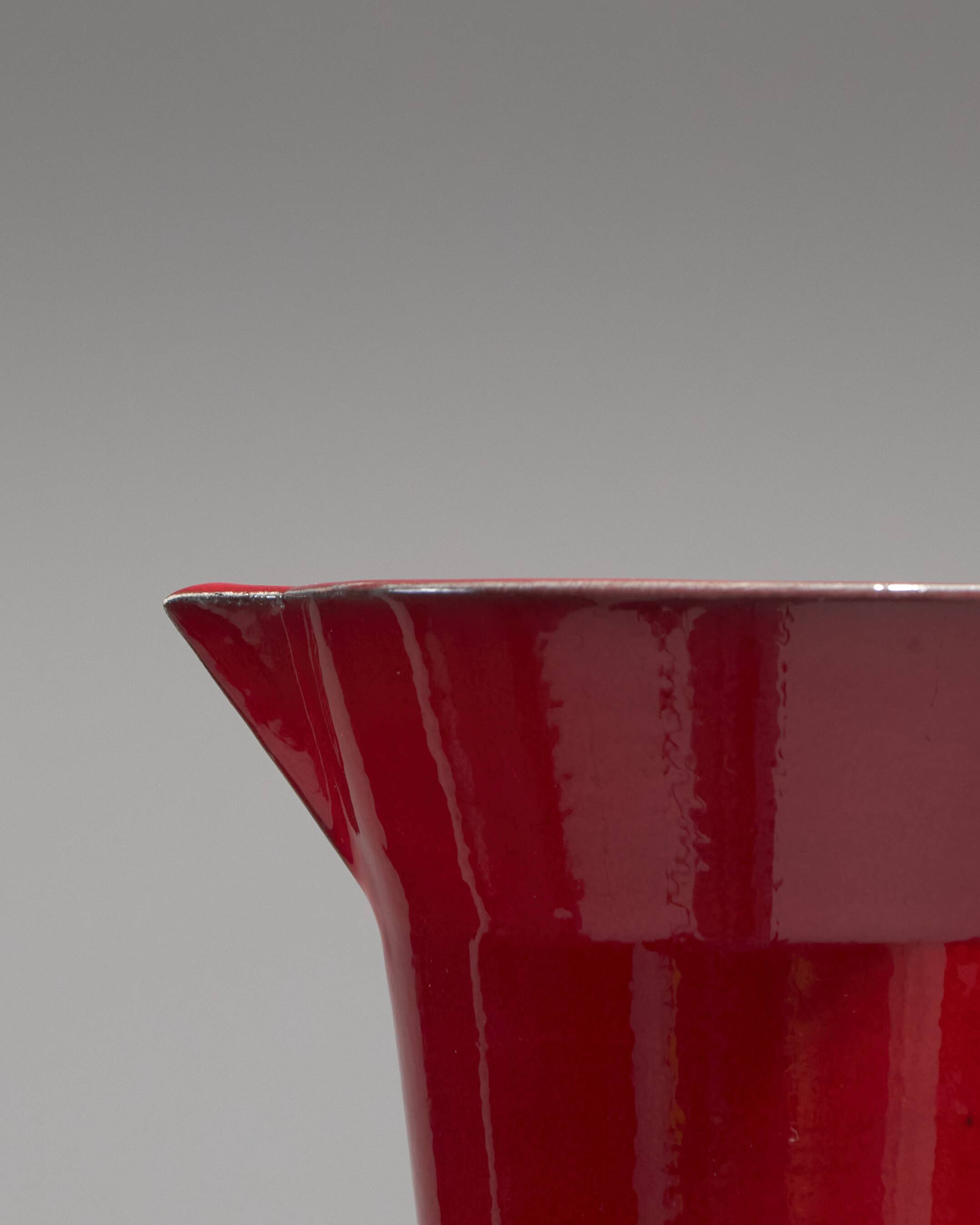 Red Ceramic Pitcher, Olivier Gagnère, Vallauris, 1990s | Selency