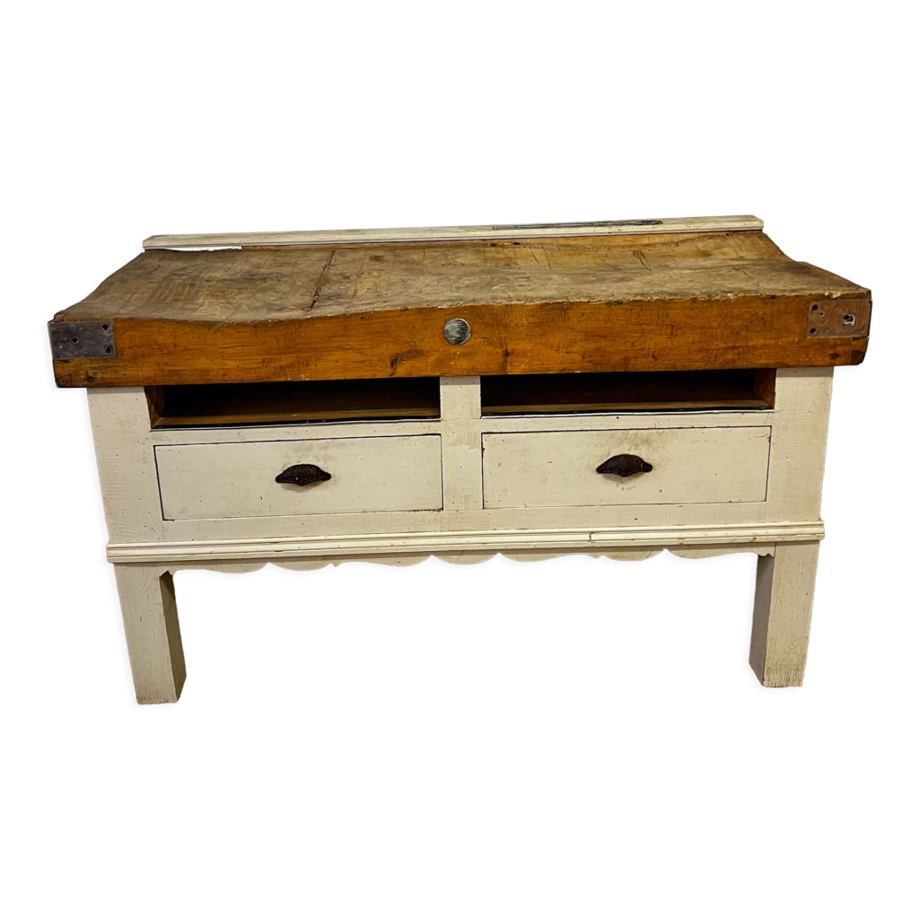 Authentique billot de boucher ancien | Selency