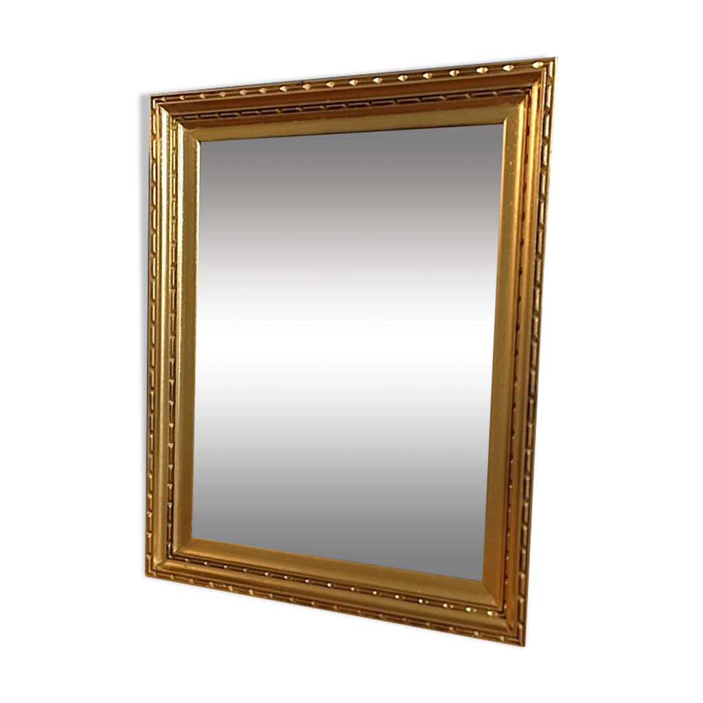 Miroir cadre bois sculpté doré | Selency