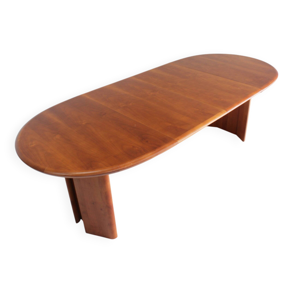 Table à manger ovale extensible vintage des années 1960 | Selency