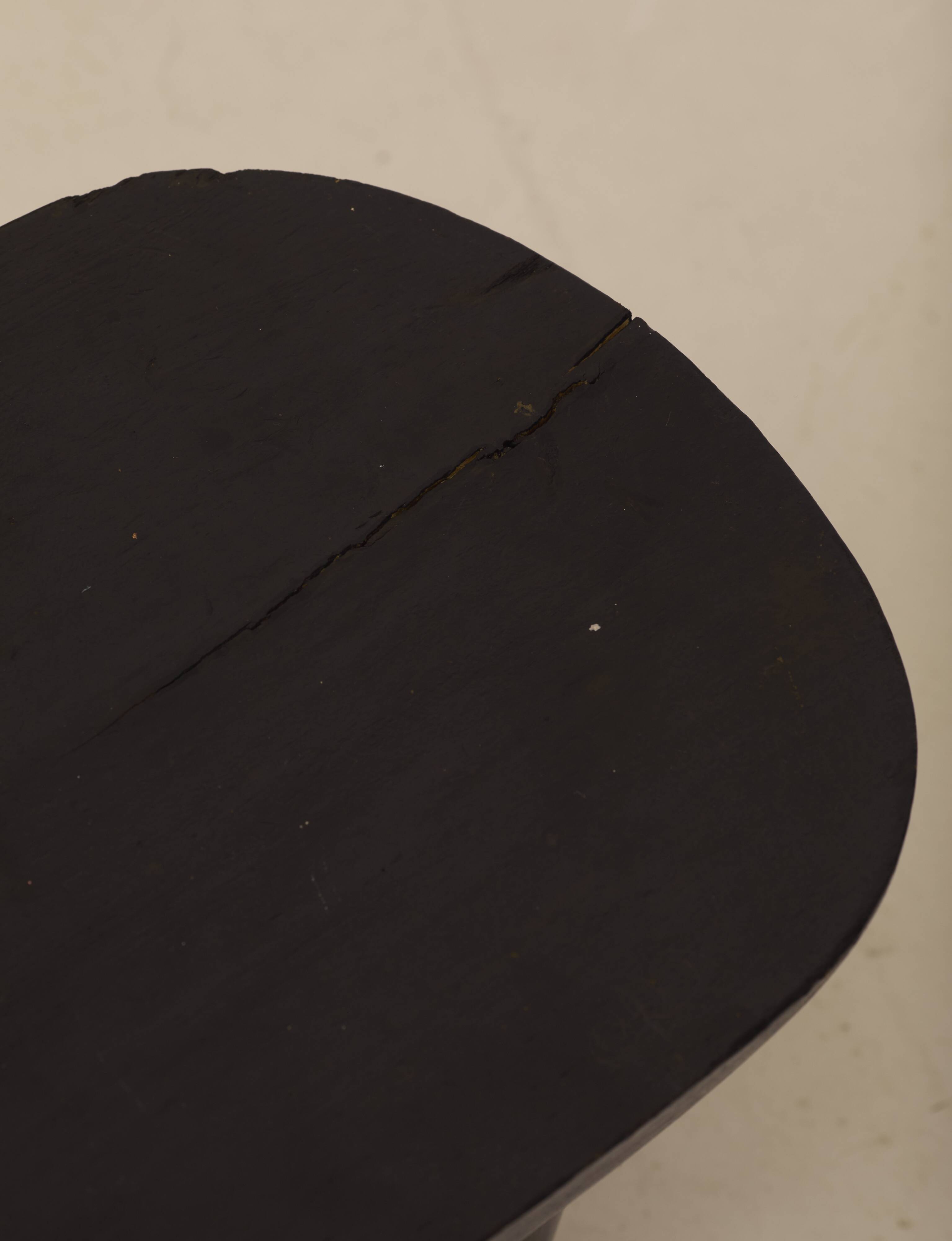 Tabouret Africain monoxyle Senoufo noir / wengé vintage | Selency