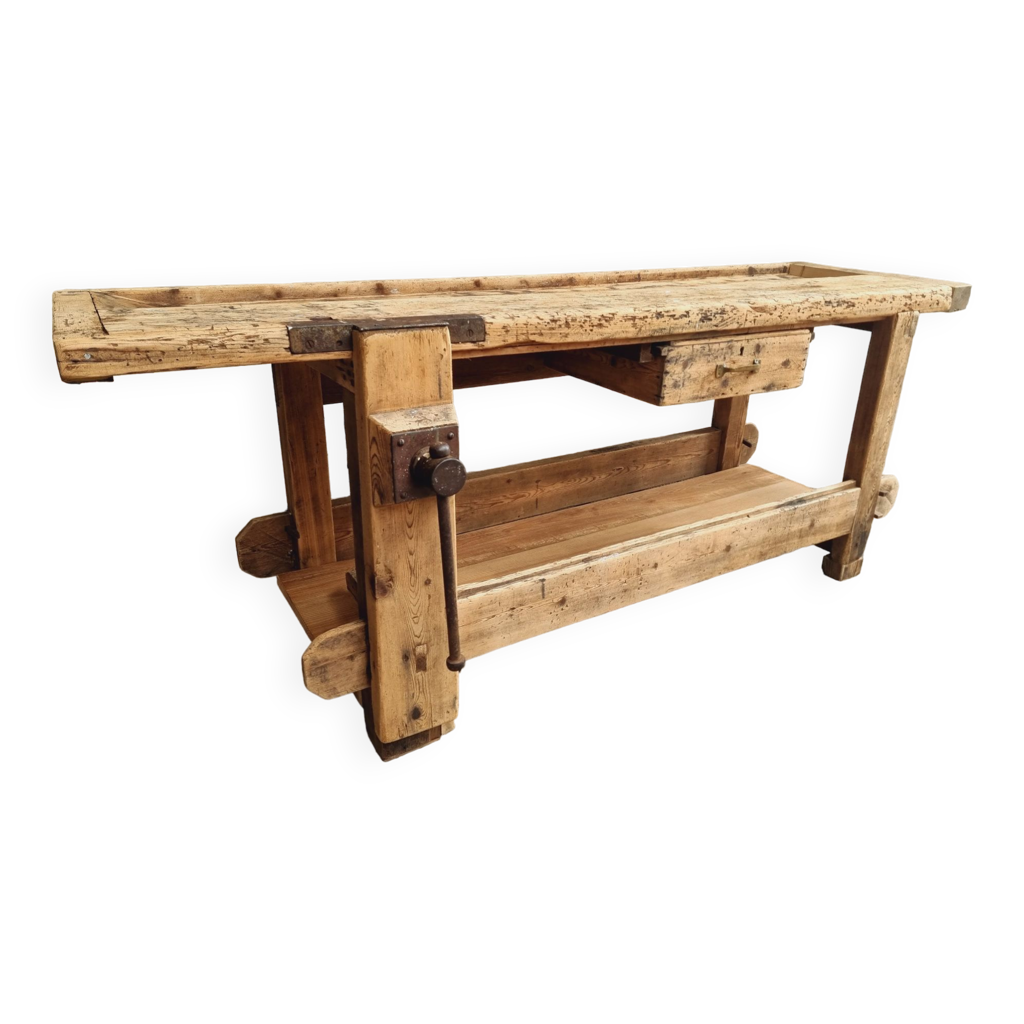 Ancien établi table d’appoint îlot de cuisine | Selency