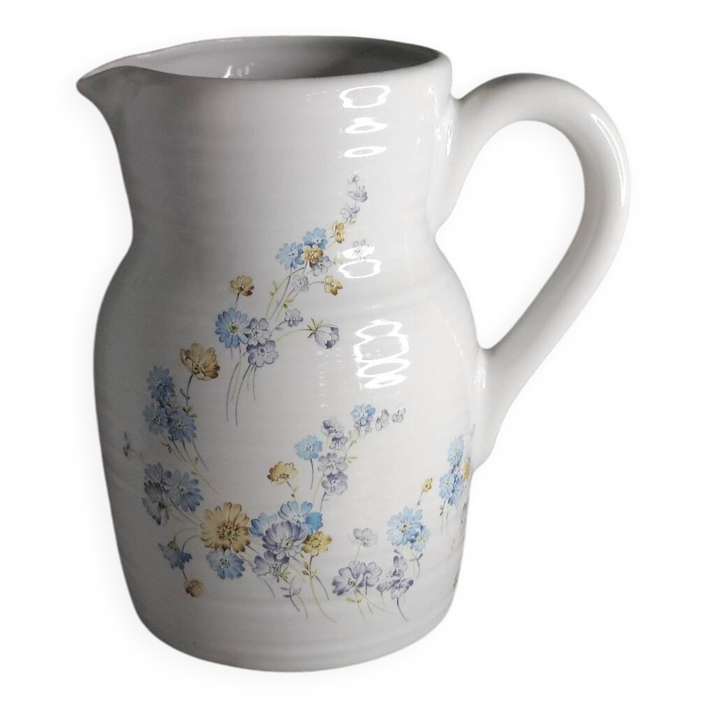Pichet en porcelaine fleuris | Selency