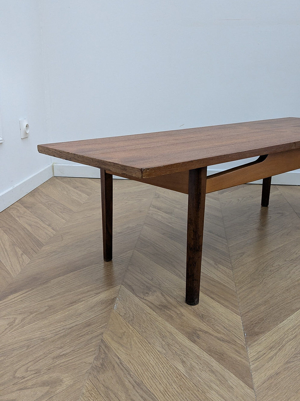 Table basse vintage en teck | Selency